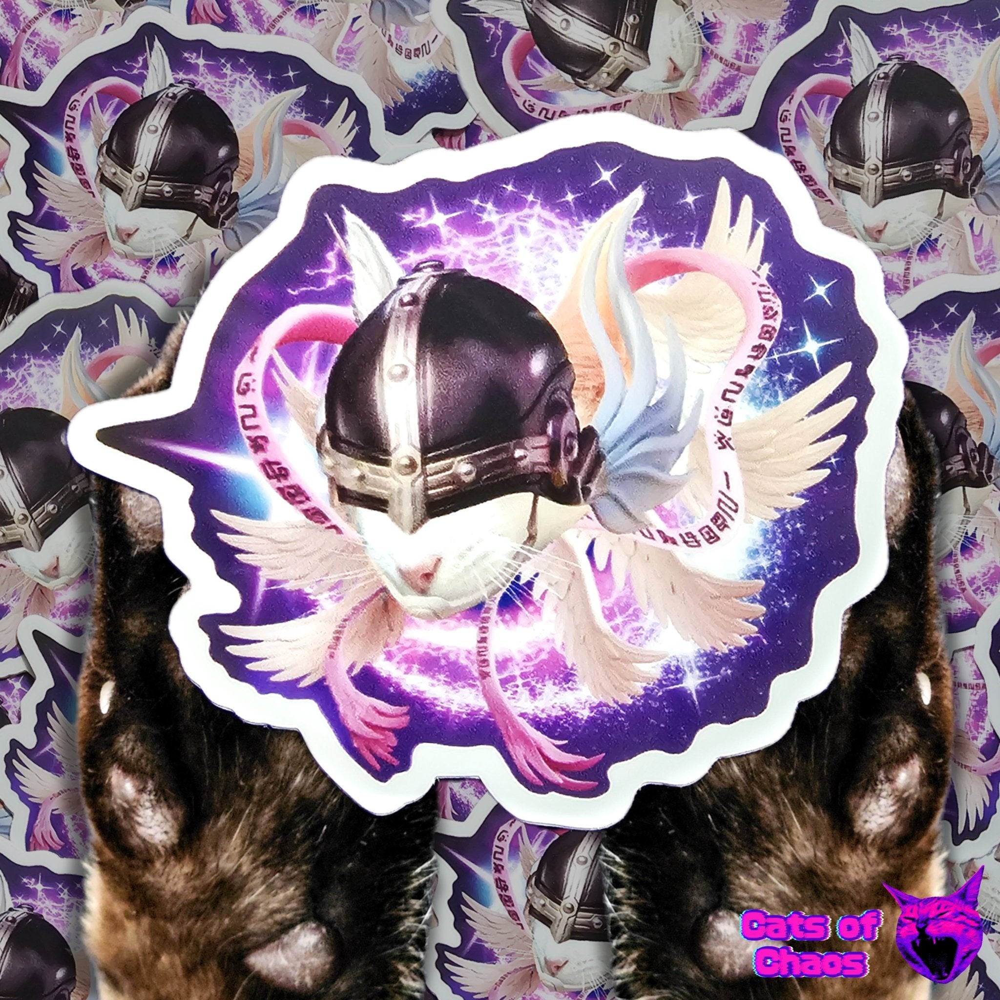 Cat Angewomon Digimon Sticker – Cats of Chaos